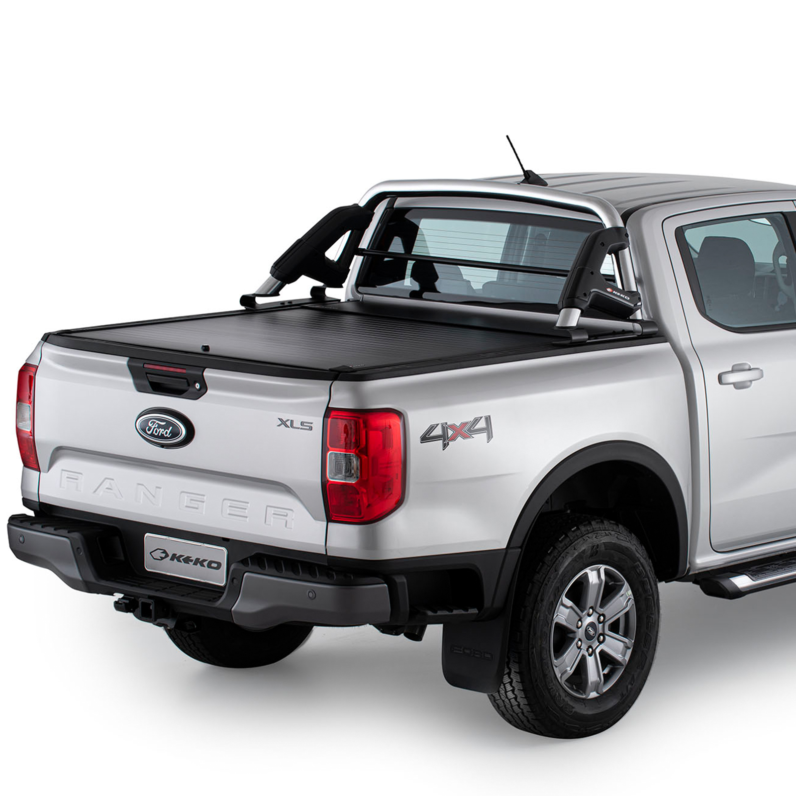 Barra Antivuelco Keko K3 Ford Ranger Nueva DC 2023+ Cromado - ProtecCar