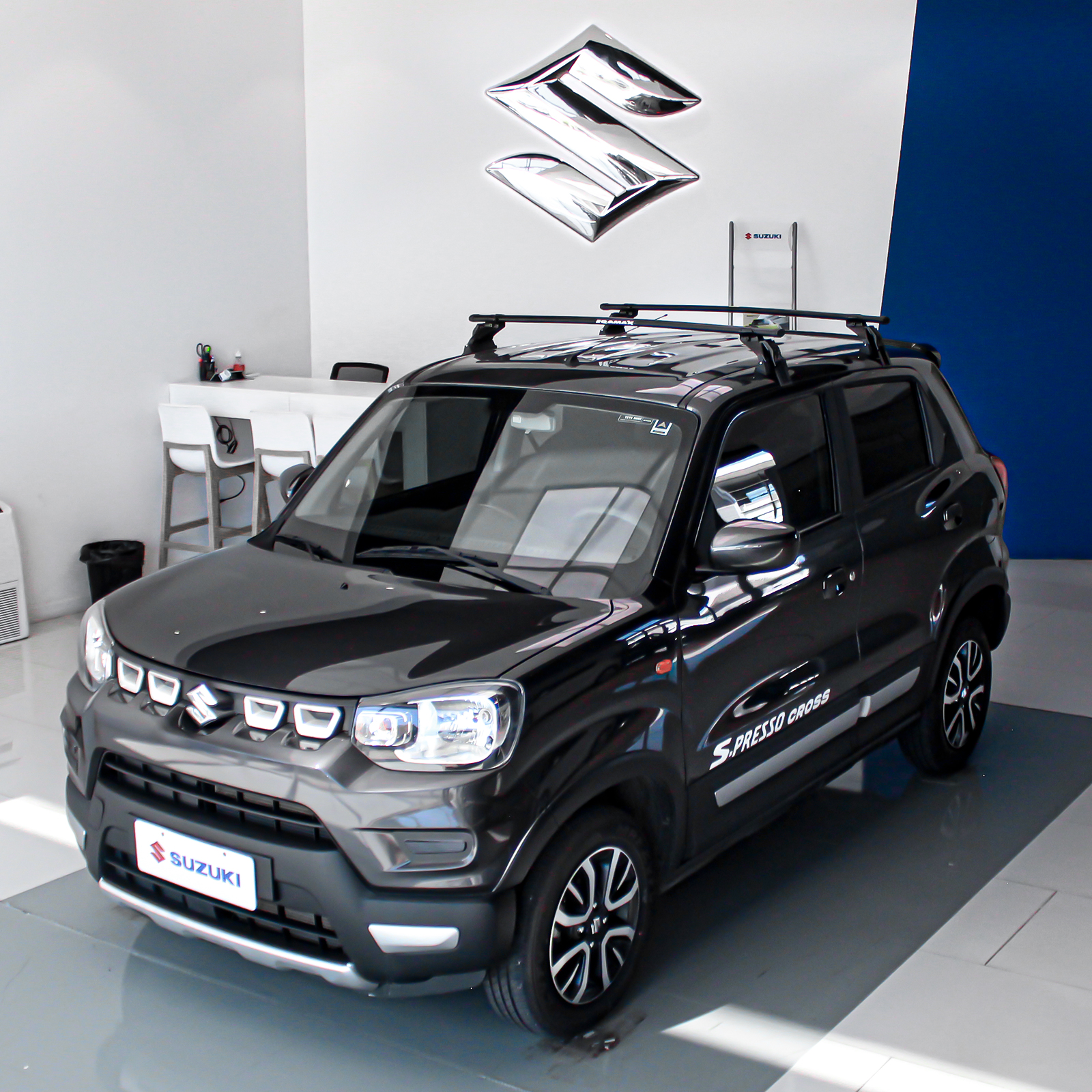 Barras De Techo Eqmax Acero Suzuki S-presso 2020+ Negro - ProtecCar