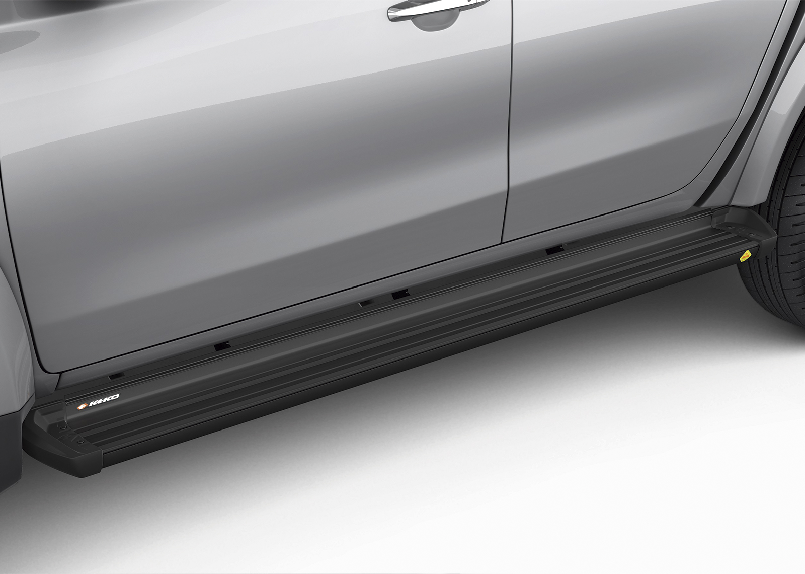 Estribos Keko Integral K1 Aluminio L200 Sportero Negro - ProtecCar