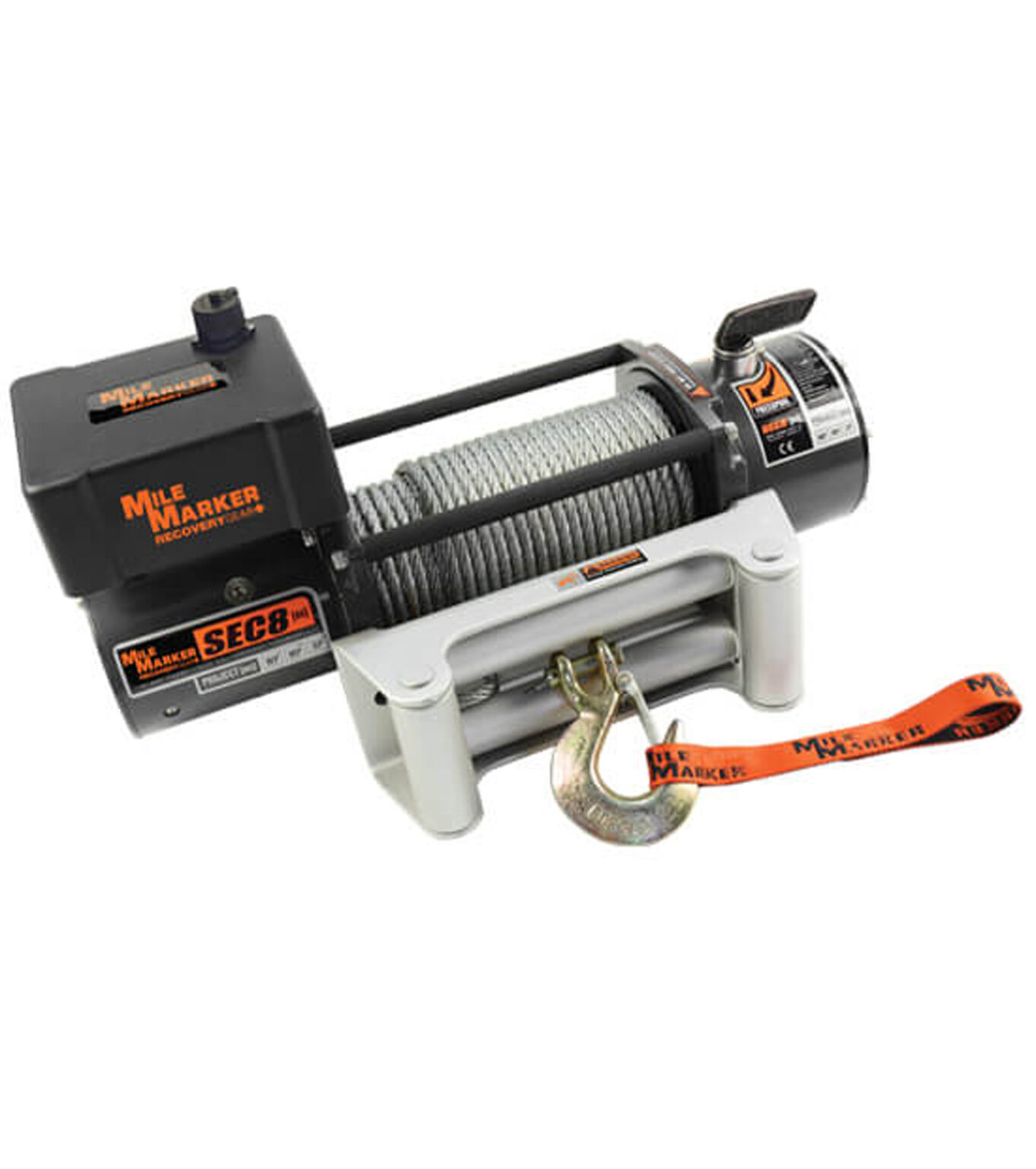 Malacate Eléctrico Mile Marker 8000 lb - 3629 kg 12V - ProtecCar