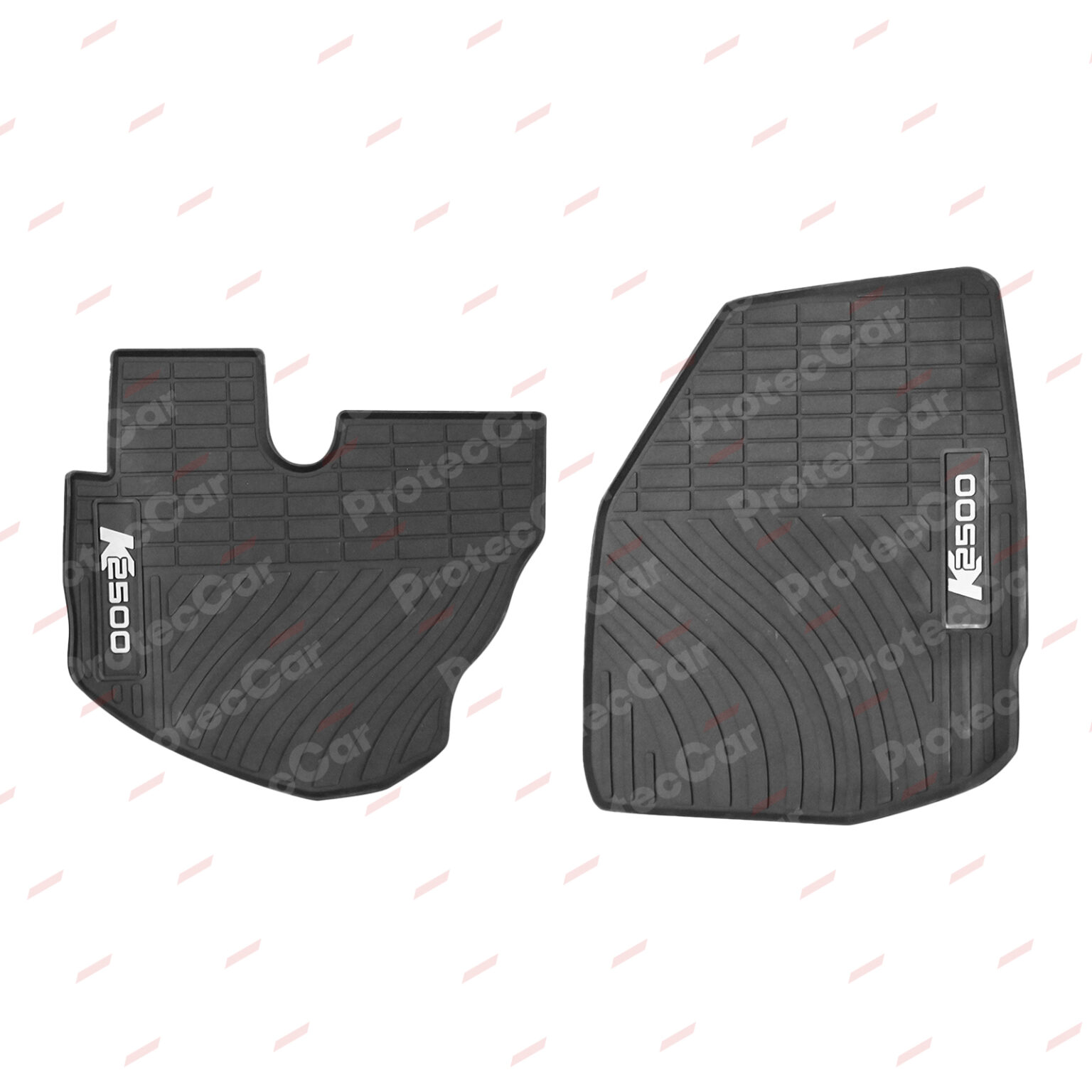 Juego De Alfombras Spaco Látex Kia K2500 2021+ Negro C/Logo - ProtecCar